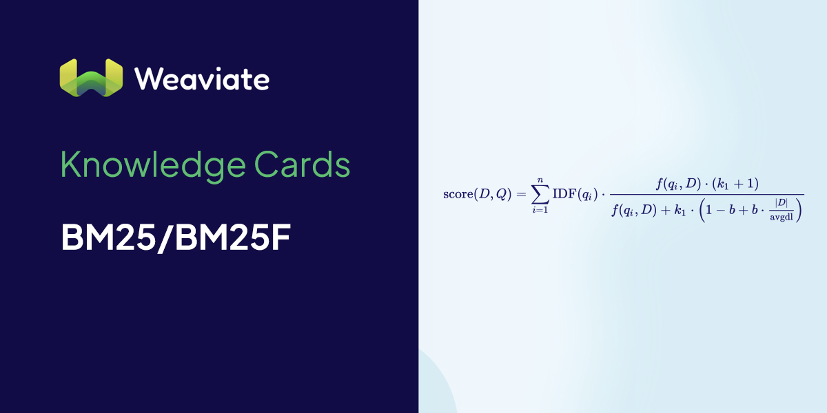 BM25/BM25F - Weaviate Knowledge Cards