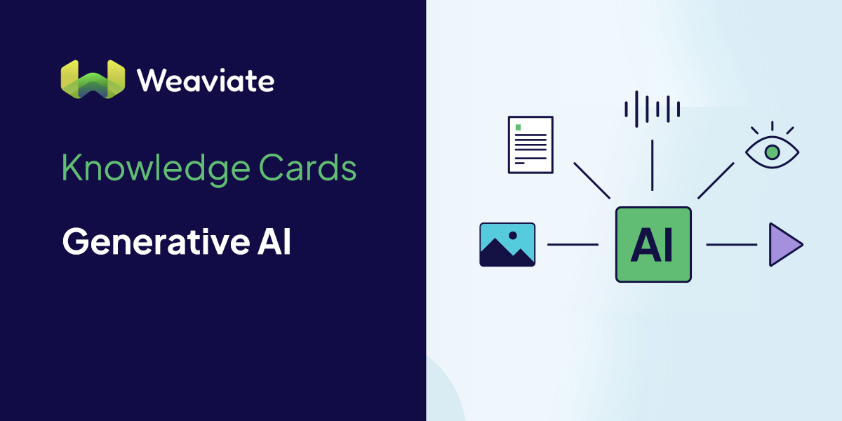 Generative AI - Weaviate Knowledge Cards Generative AI - Weaviate Knowledge Cards