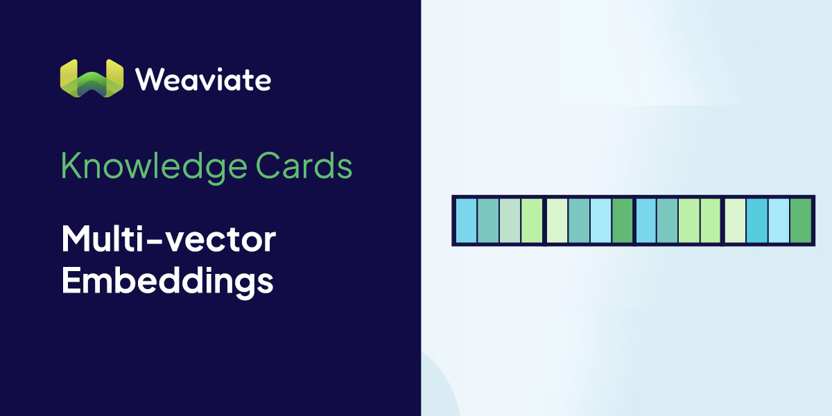 Multi-vector Embeddings - Weaviate Knowledge Cards