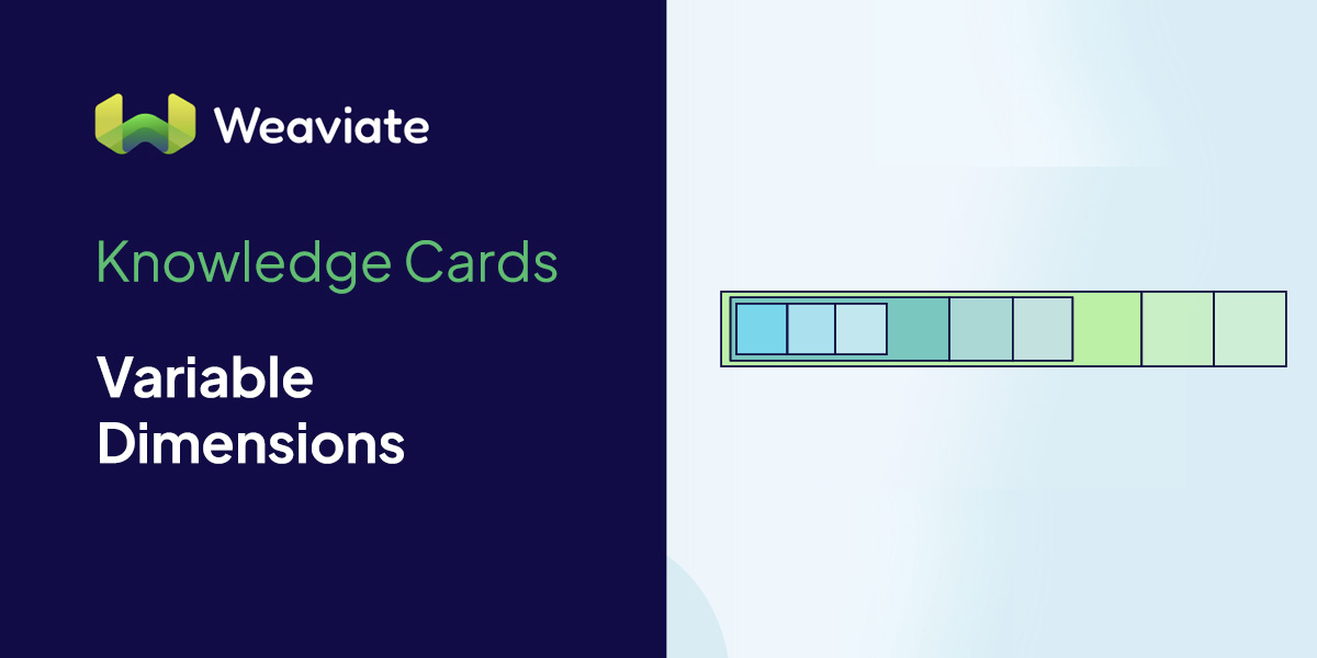 Variable Dimensions - Weaviate Knowledge Cards